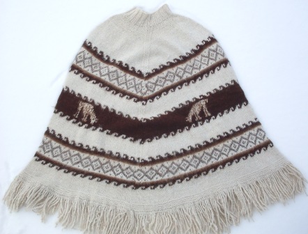 Poncho 100 % Alpaka | lama-nativo