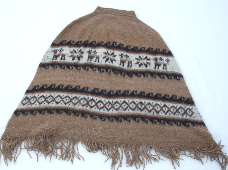 Poncho 100 % Alpaka | lama-nativo