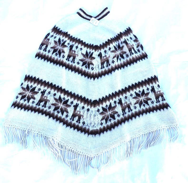 Poncho 100 % Alpaka | lama-nativo